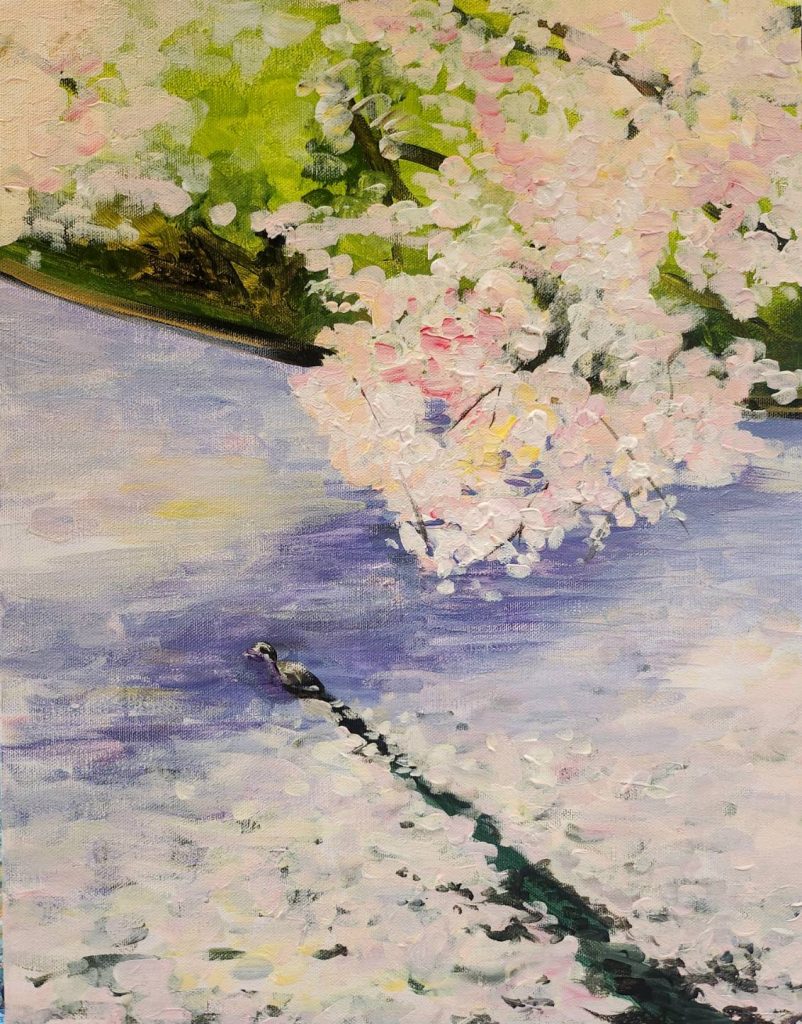 YOKOHAMA 春の川と鴨 Ducks on Sakura Petal River in Spring – Artbar Tokyo ...