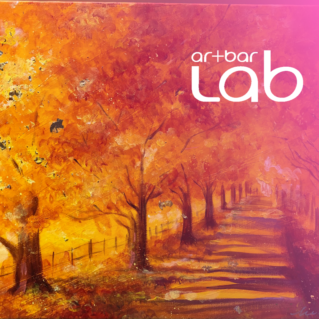 ARTBAR LAB UENO – 秋の道Fall Road – Artbar Tokyo – Paint and Wine Art ...