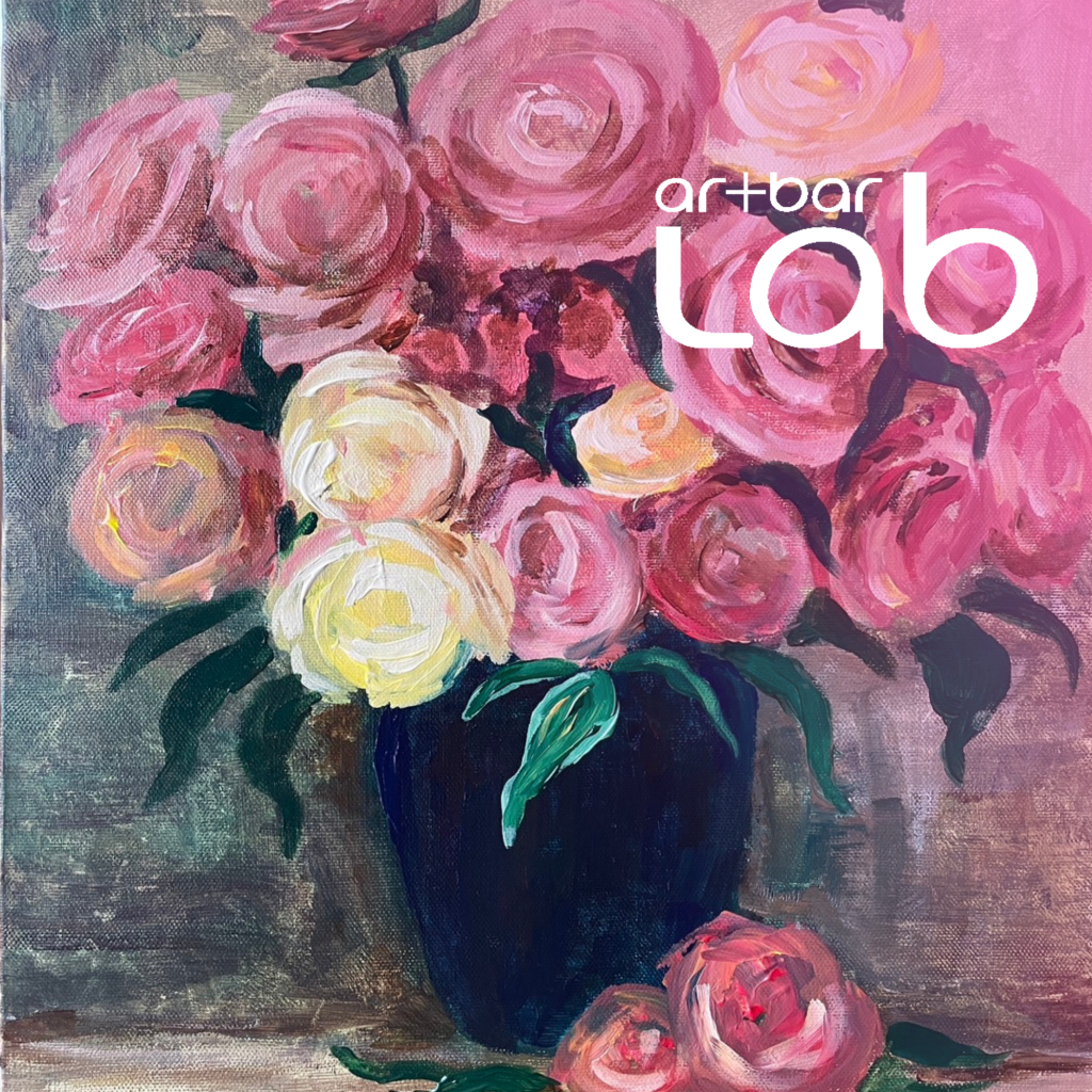 ARTBAR LAB UENO – ルノワール ピンクのバラ Renoir Pink Roses – Artbar Tokyo – Paint ...
