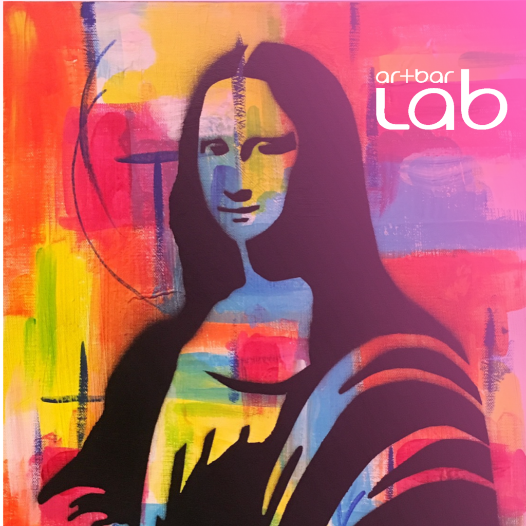 ARTBAR LAB UENO – ポップアートモナリザ Pop Art Mona Lisa – Artbar Tokyo – Paint ...