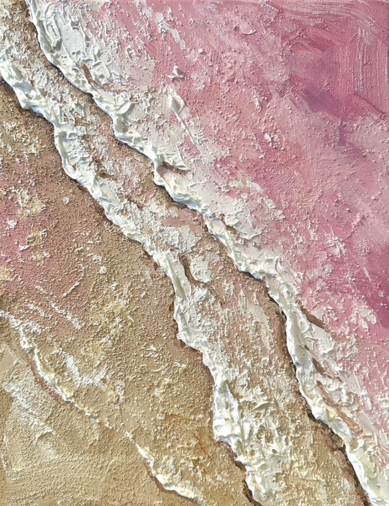 YOKOHAMA 砂を使ったテクスチャー・アート波 Sand Texture Art Pink Beach – Artbar Tokyo ...